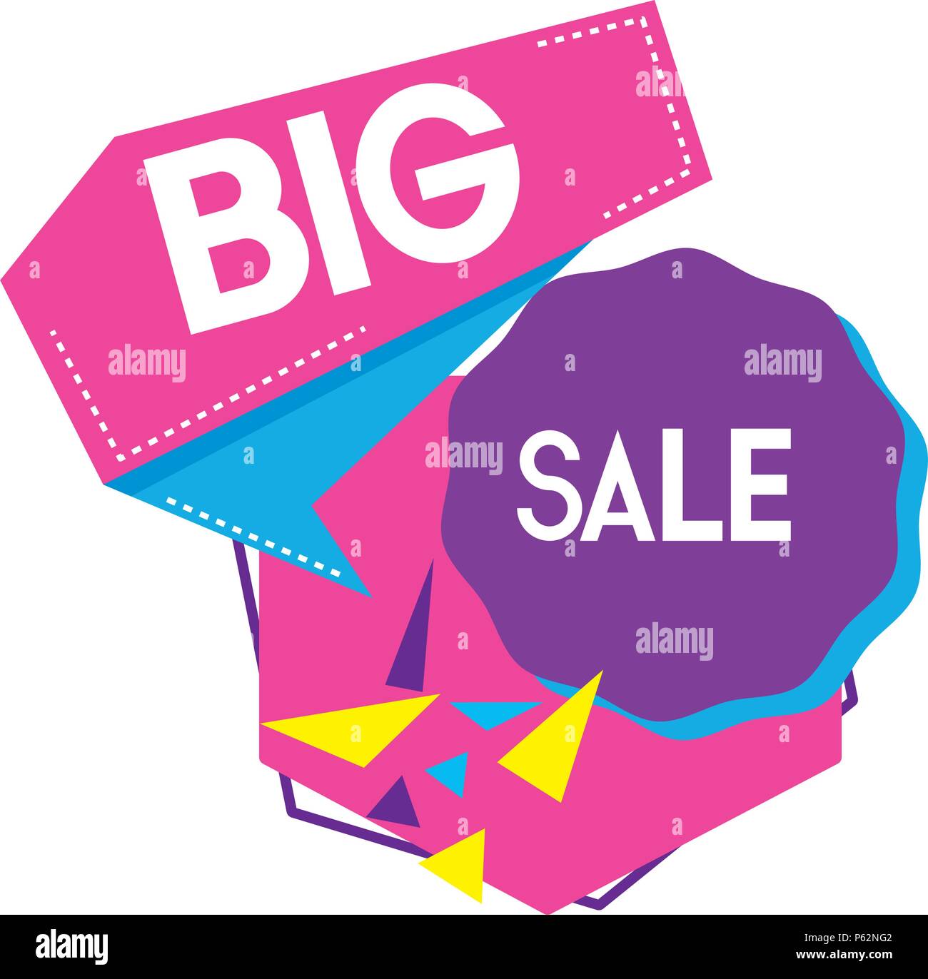 big offer sale tag promotion vector illustration Stock Vector Image ...