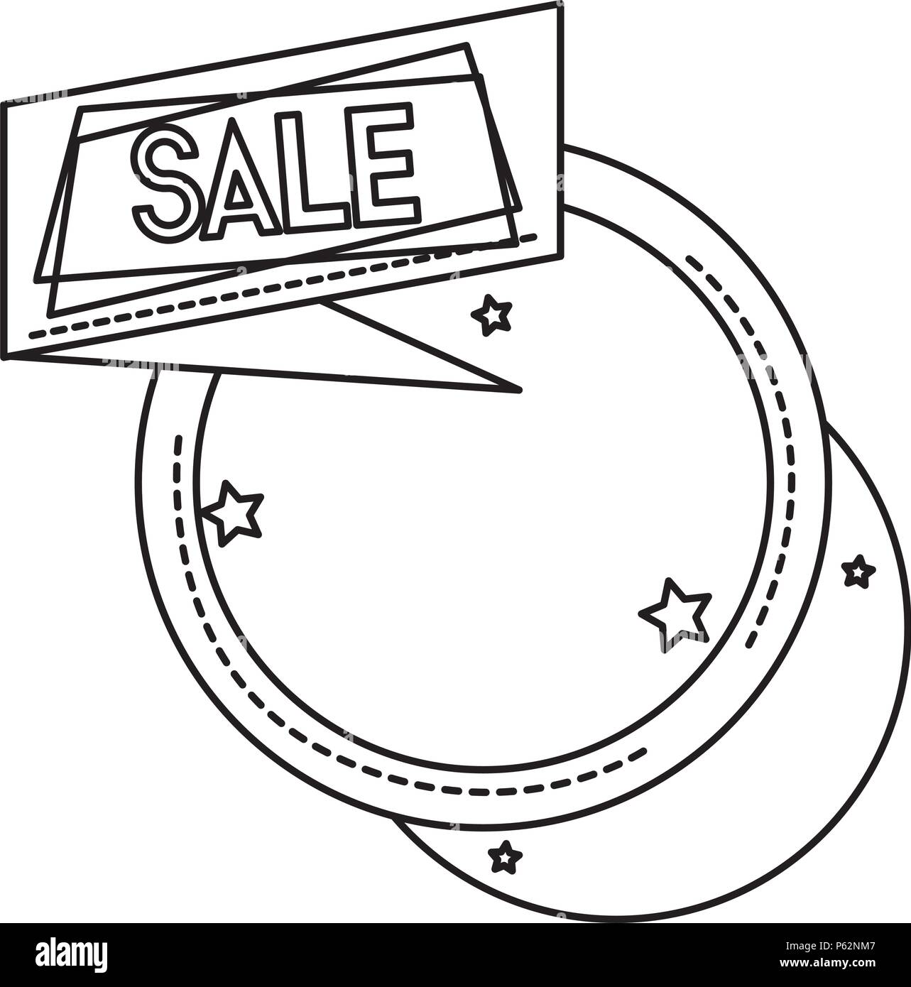 line offer sale special tag design vector illustration Stock Vector ...