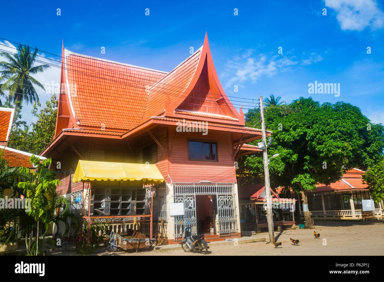 Buddhist temple in Koh Samui Stock Photo - Alamy