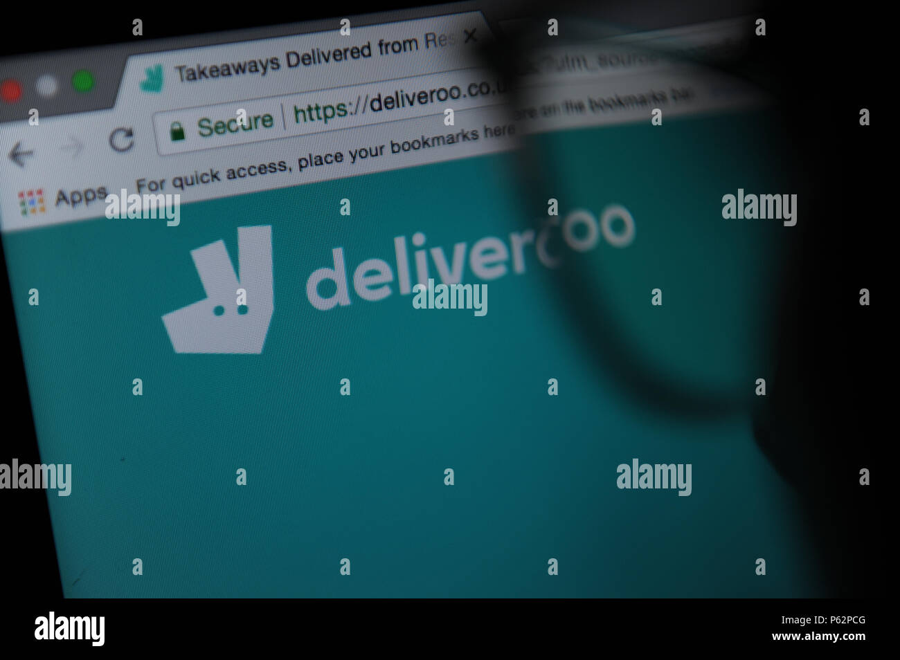Deliveroo screen hi-res stock photography and images - Alamy