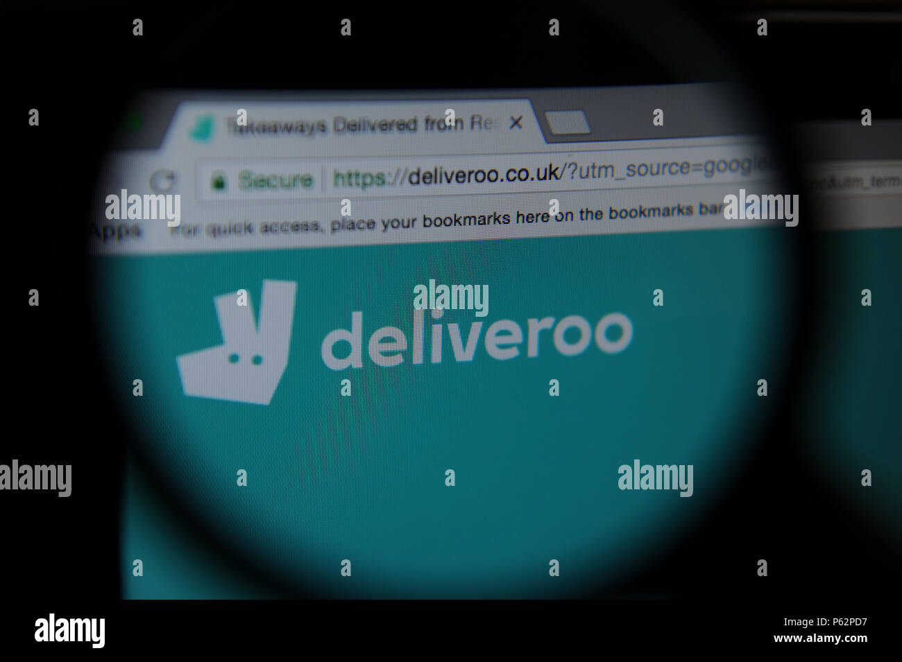 Deliveroo branding hi-res stock photography and images - Alamy