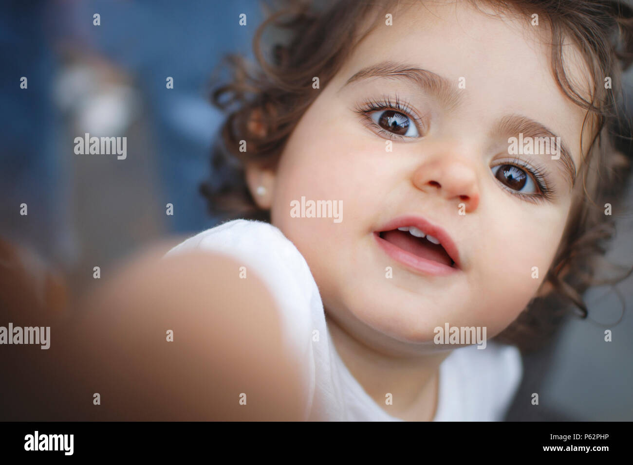 happy baby girl portrait Stock Photo - Alamy