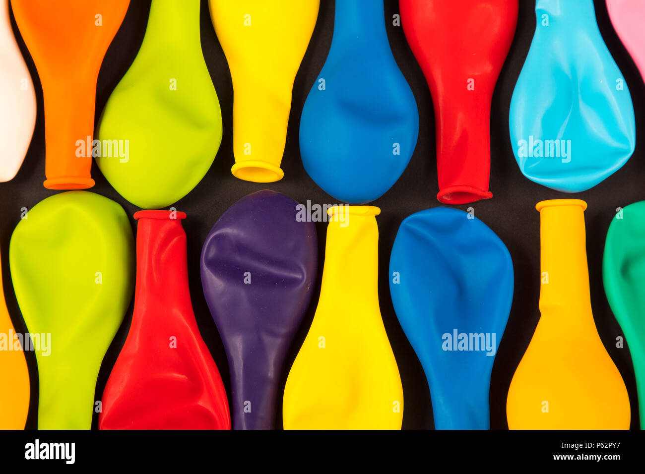 Colorful balloons, biodegradable, do not end up as plastic waste after ...