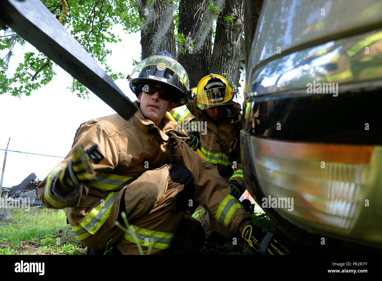 Airman 1st Class Scott Bramhall of the 177th Fighter Wing Fire ...