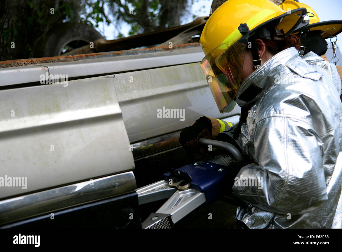 Airman 1st Class Brooke Hunt of the 177th Fighter Wing Fire Department ...