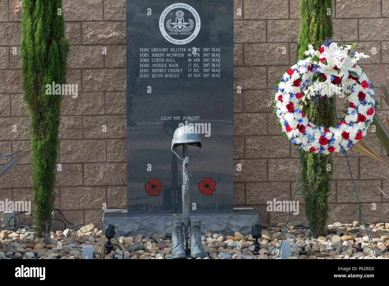 160406-N-RM689-017 IMPERIAL BEACH, Calif. (April 06, 2016)- A memorial ...