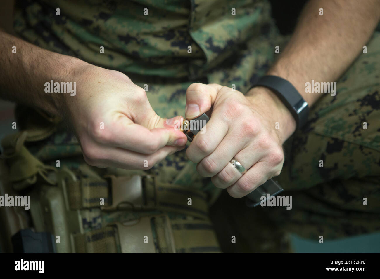 U.S. Marine Corps Staff Sgt. Alfred Negron attached to Marine Wing ...
