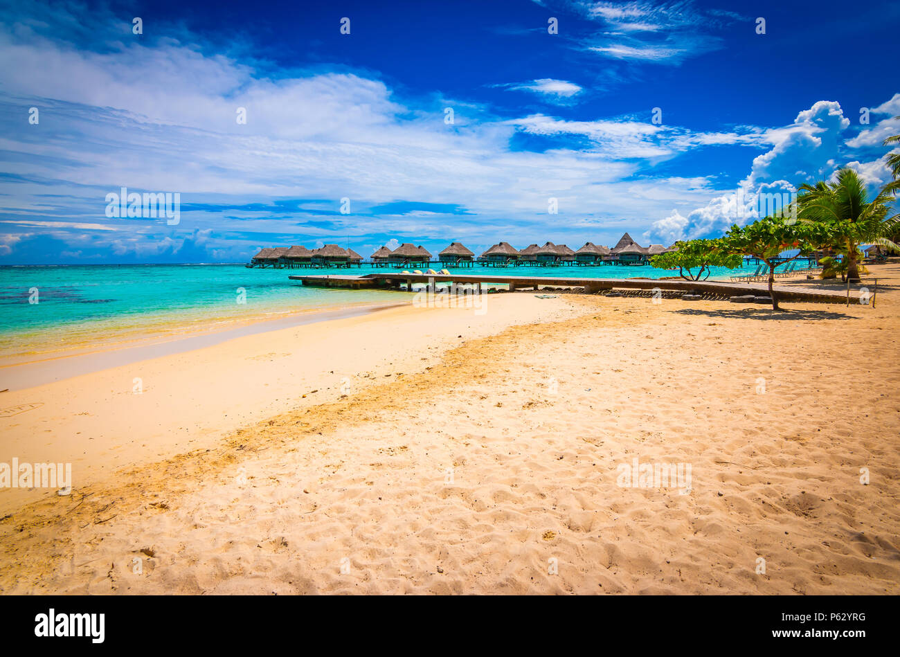 Moorea beach vacation Stock Photo - Alamy