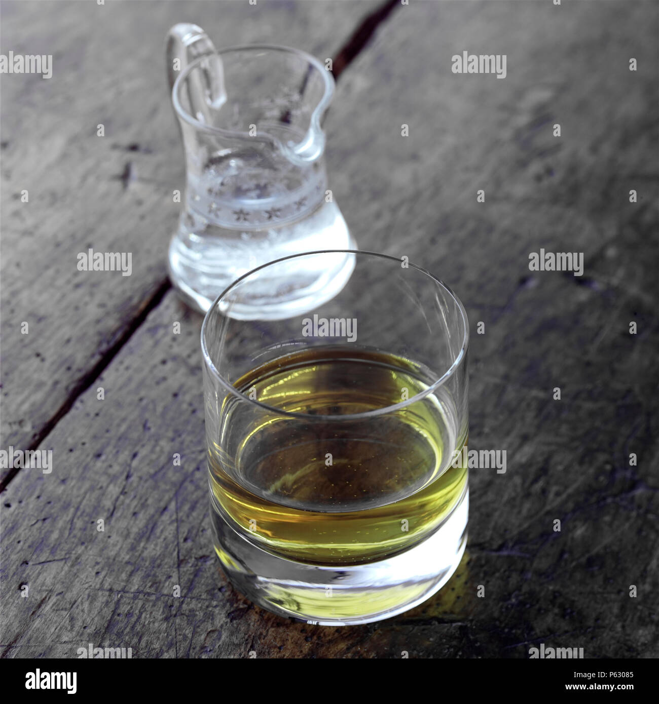 Whisky and water Stock Photo - Alamy