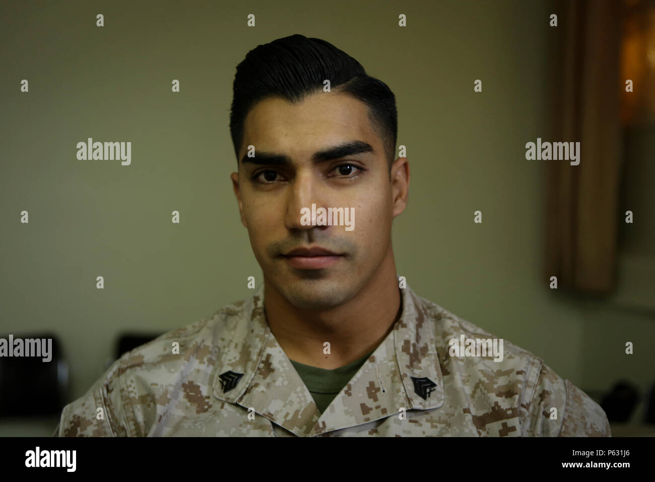 Sergeant Edwin Lopez, a rifleman with 1st Battalion, 1st Marine ...