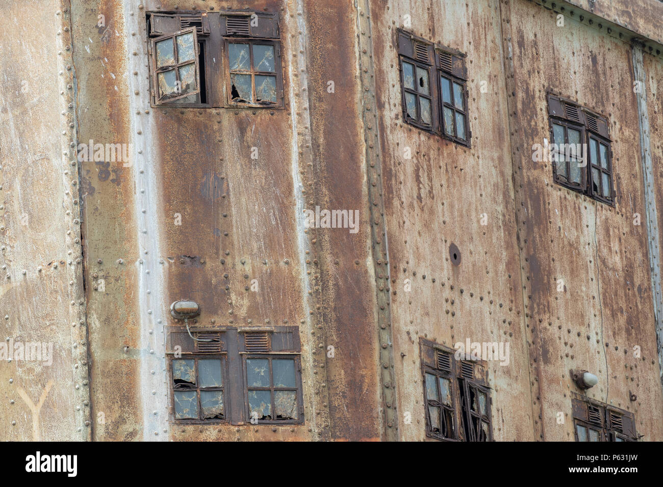 abandoned wartime Shivering Sands Army Fort decaying and rotting away ...