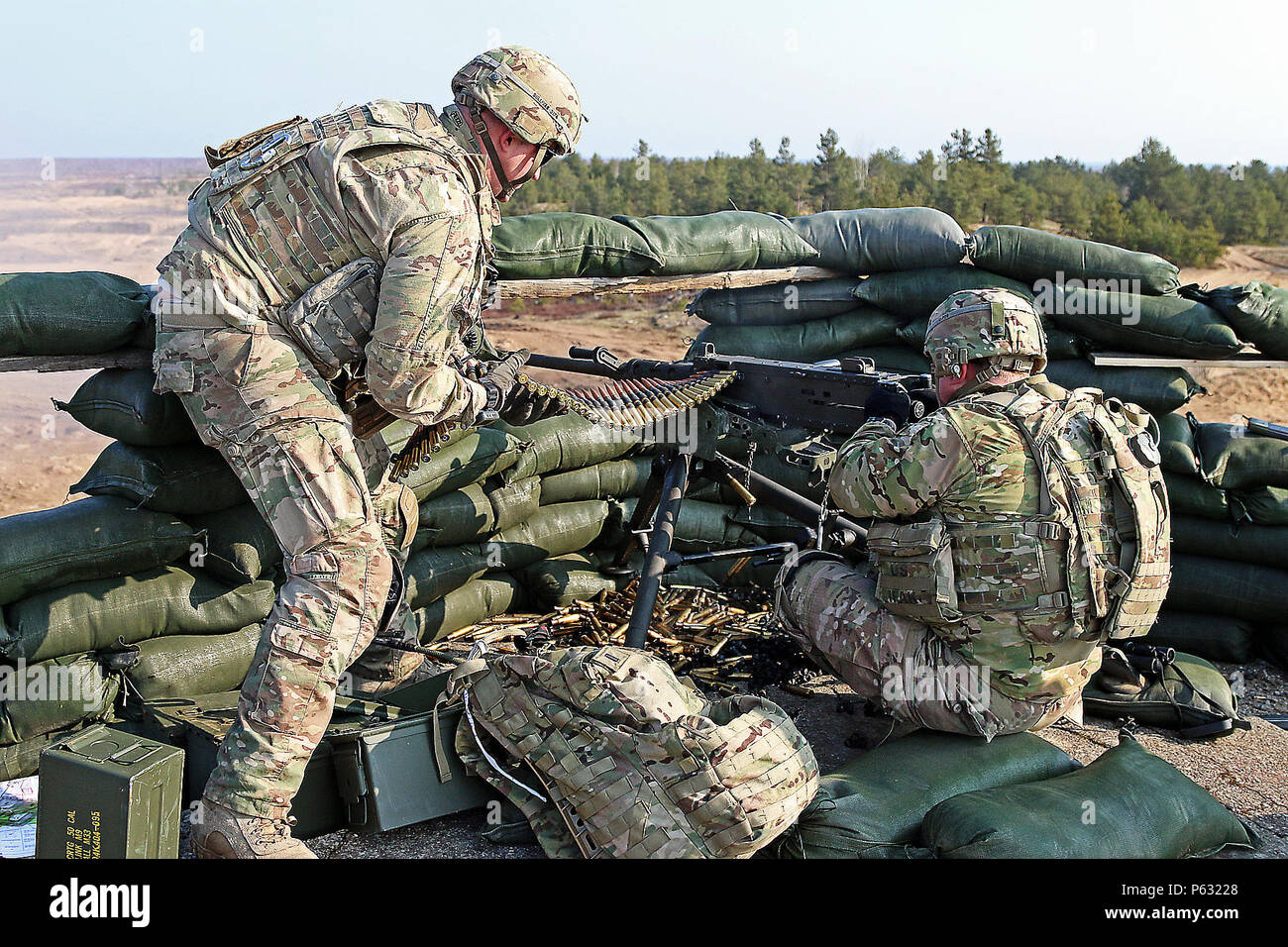 Capt. Andrew Sullivan (left), commander of Headquarters and ...