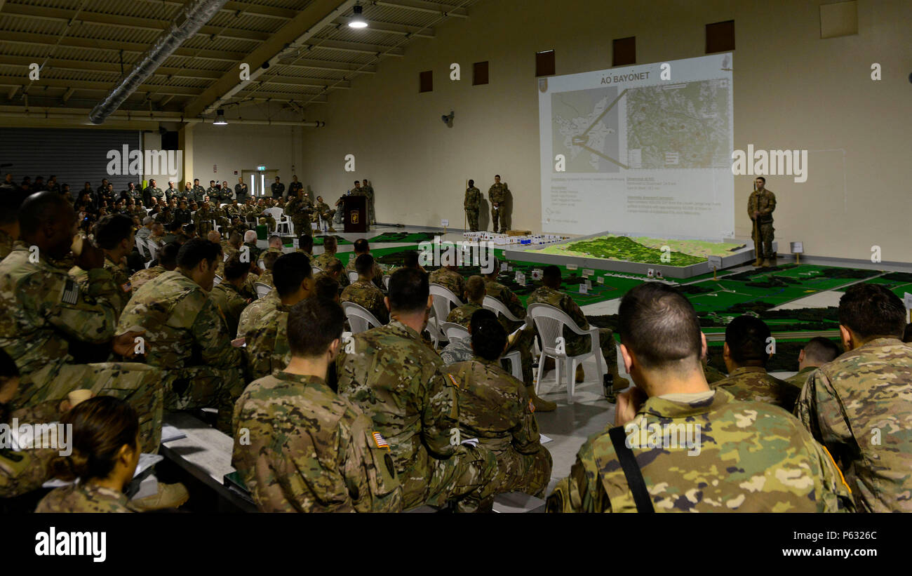 The 173rd Airborne Brigade hosts a rehearsal of concept drill for Saber ...
