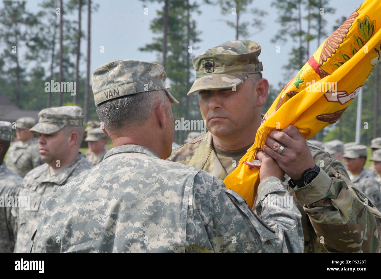 Lt. Col. Bryan Olier, 2nd Battalion, 198th Armored Regiment incoming ...