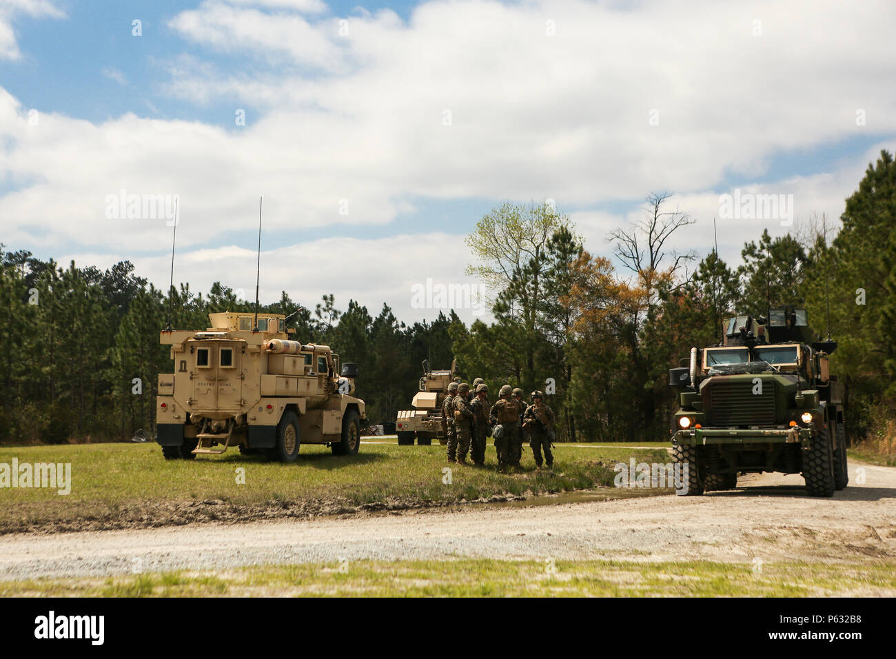 U.S. Marines with 2nd Combat Engineer Battalion, 2nd Marine Division ...