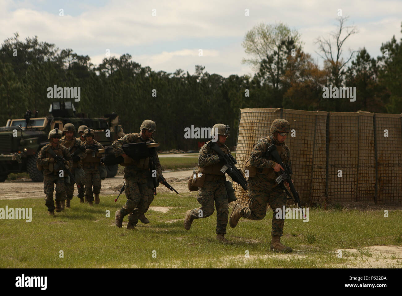 U.S. Marines with 2nd Combat Engineer Battalion, 2nd Marine Division ...