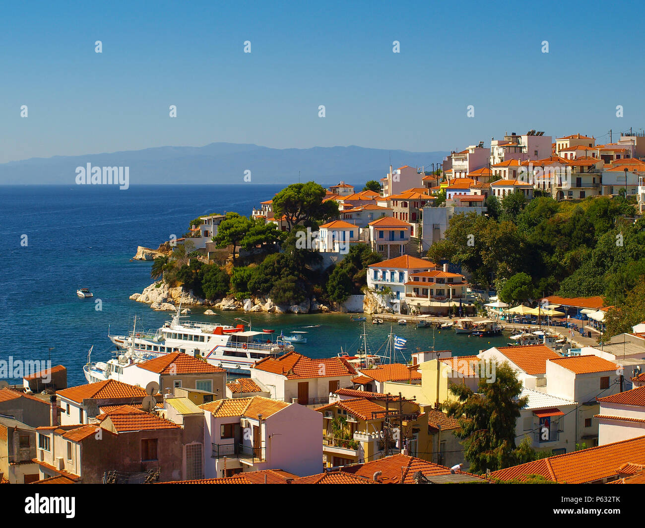 Skiathos old harbour hi-res stock photography and images - Alamy