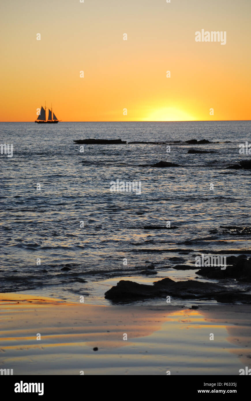 Sunset at Cable Beach Stock Photo - Alamy