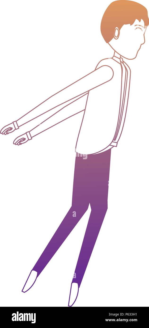 Cartoon businessman standing over white background, colorful design ...