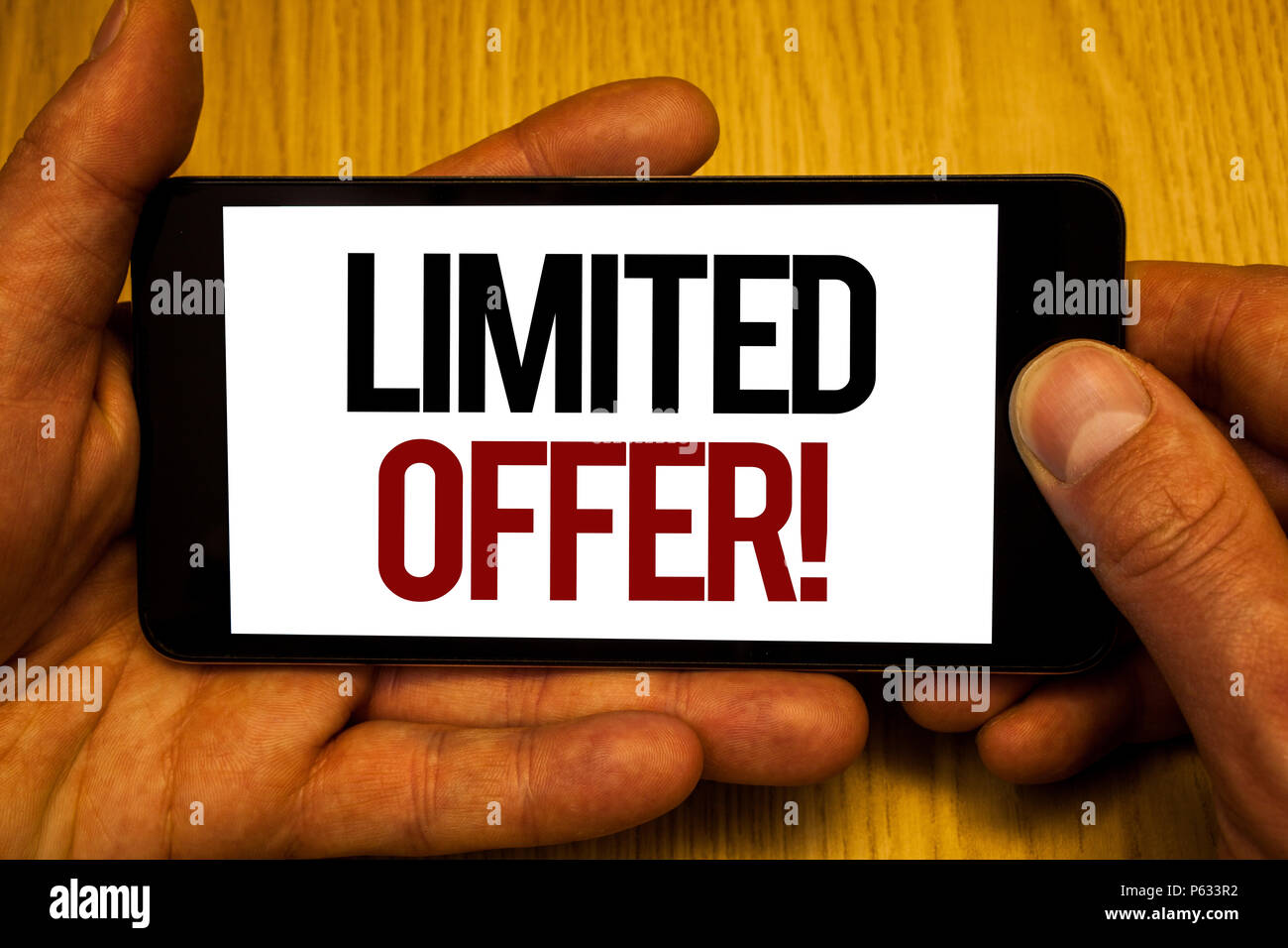 Text sign showing Limited Offer Motivational Call. Conceptual photo ...