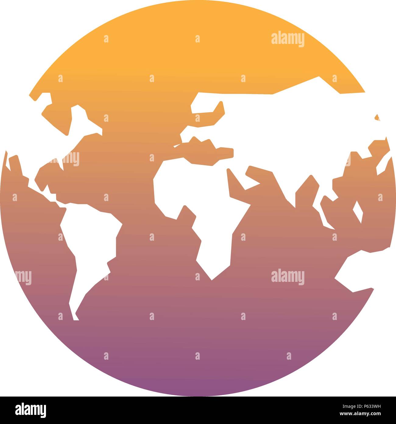 earth planet icon over white background, vector illustration Stock ...