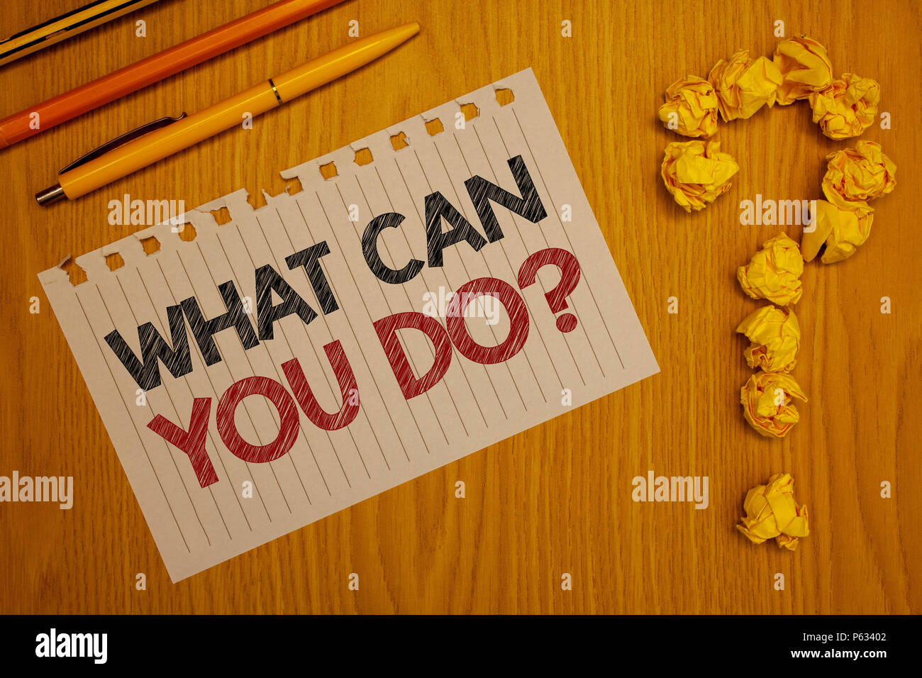 Conceptual hand writing showing What Can You Do Question. Business ...