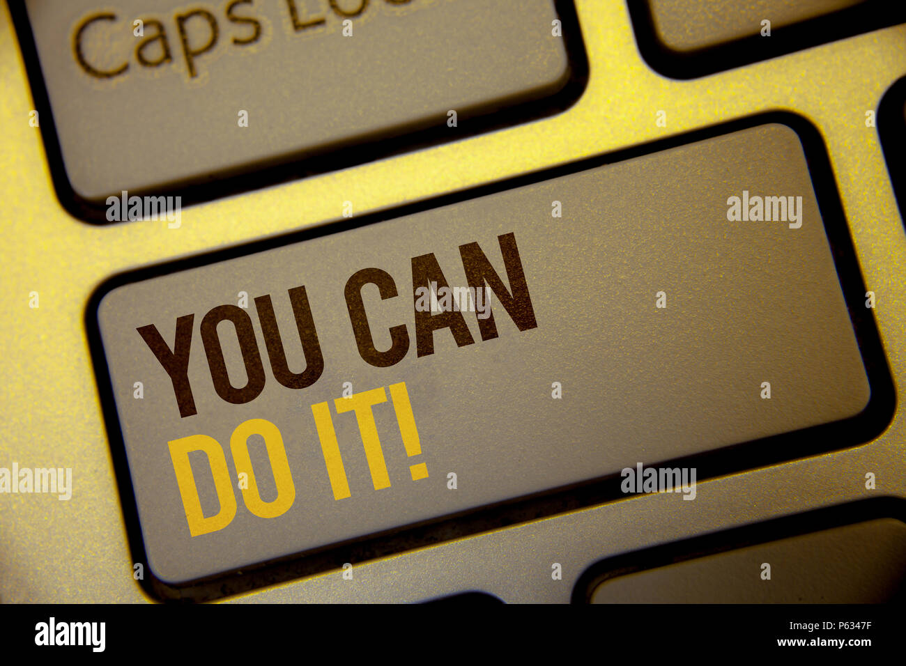 Handwriting text You Can Do It Motivational Call. Concept meaning ...