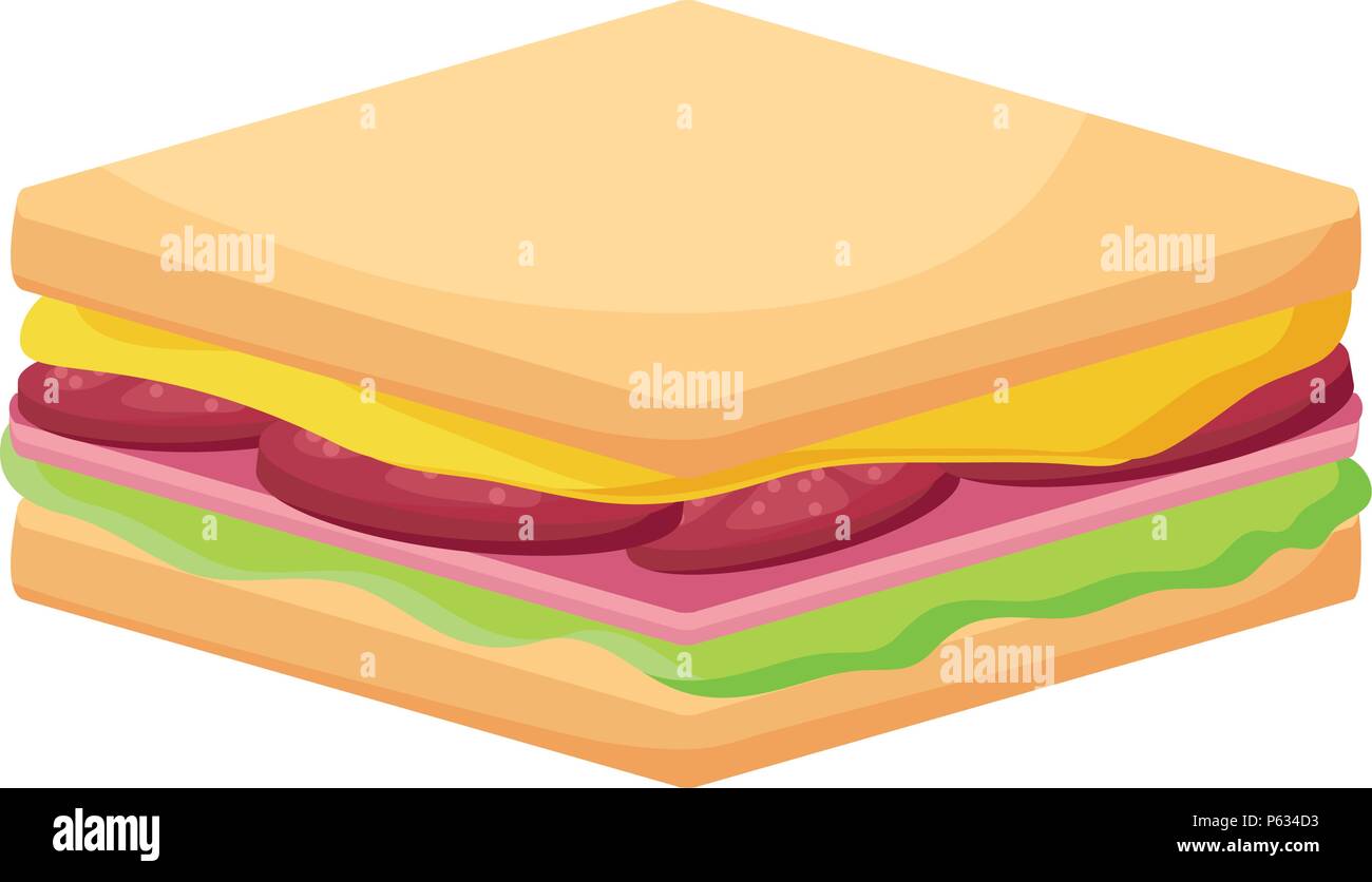 sandwich icon over white background, colorful design. vector ...