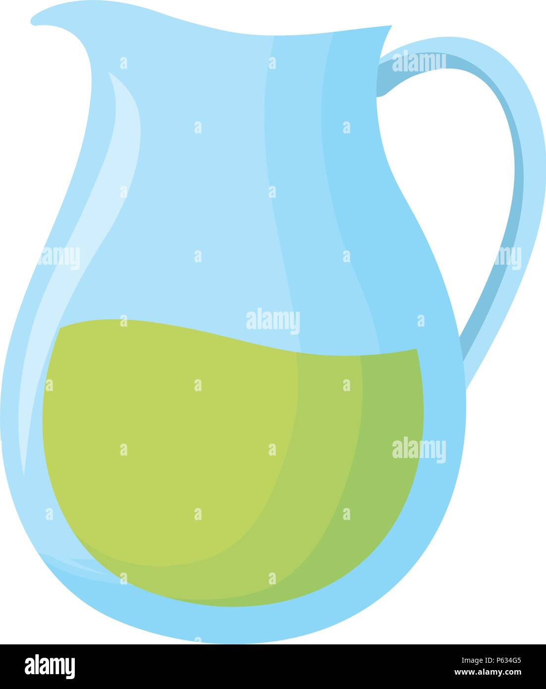 lemonade pitcher icon over white background, vector illustration Stock ...