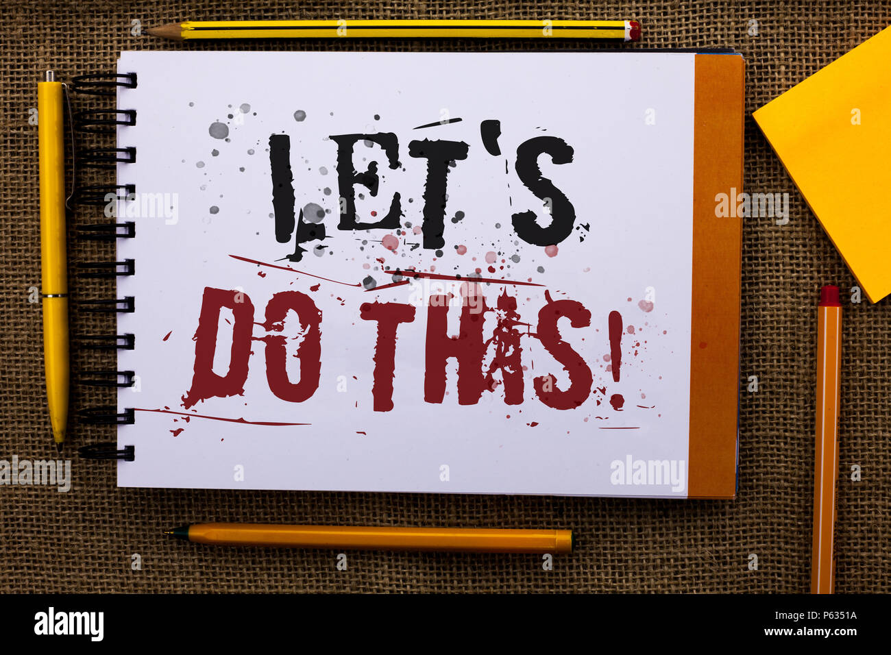 Writing note showing Let Us Do This Motivational Call. Business photo ...