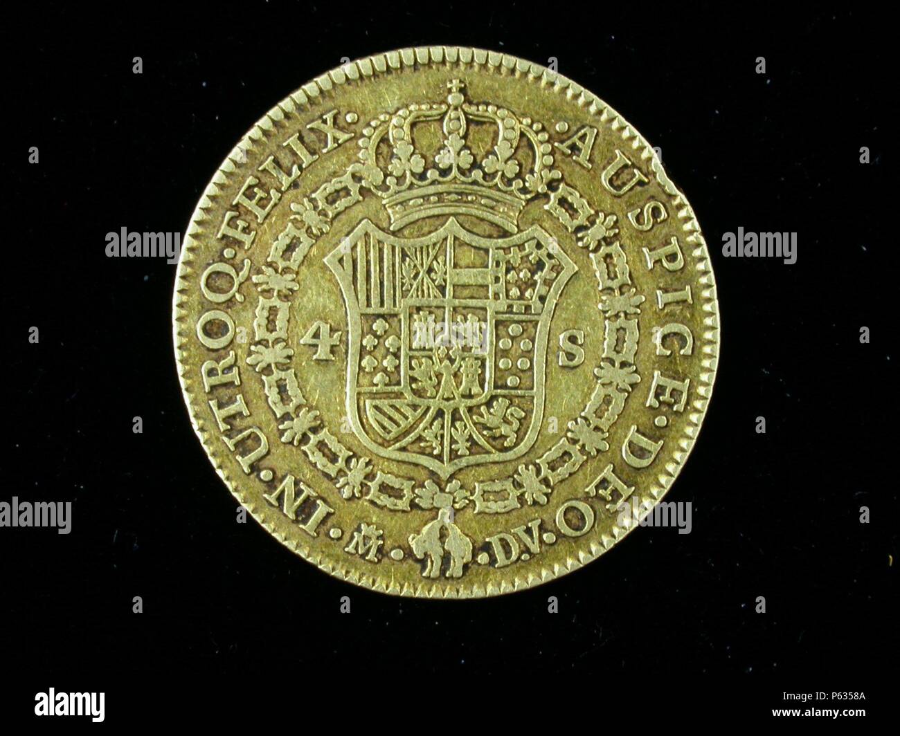 NUMISMATICA. MONEDA MODERNA. CUATRO ESCUDOS DE ORO, DE CARLOS III ...