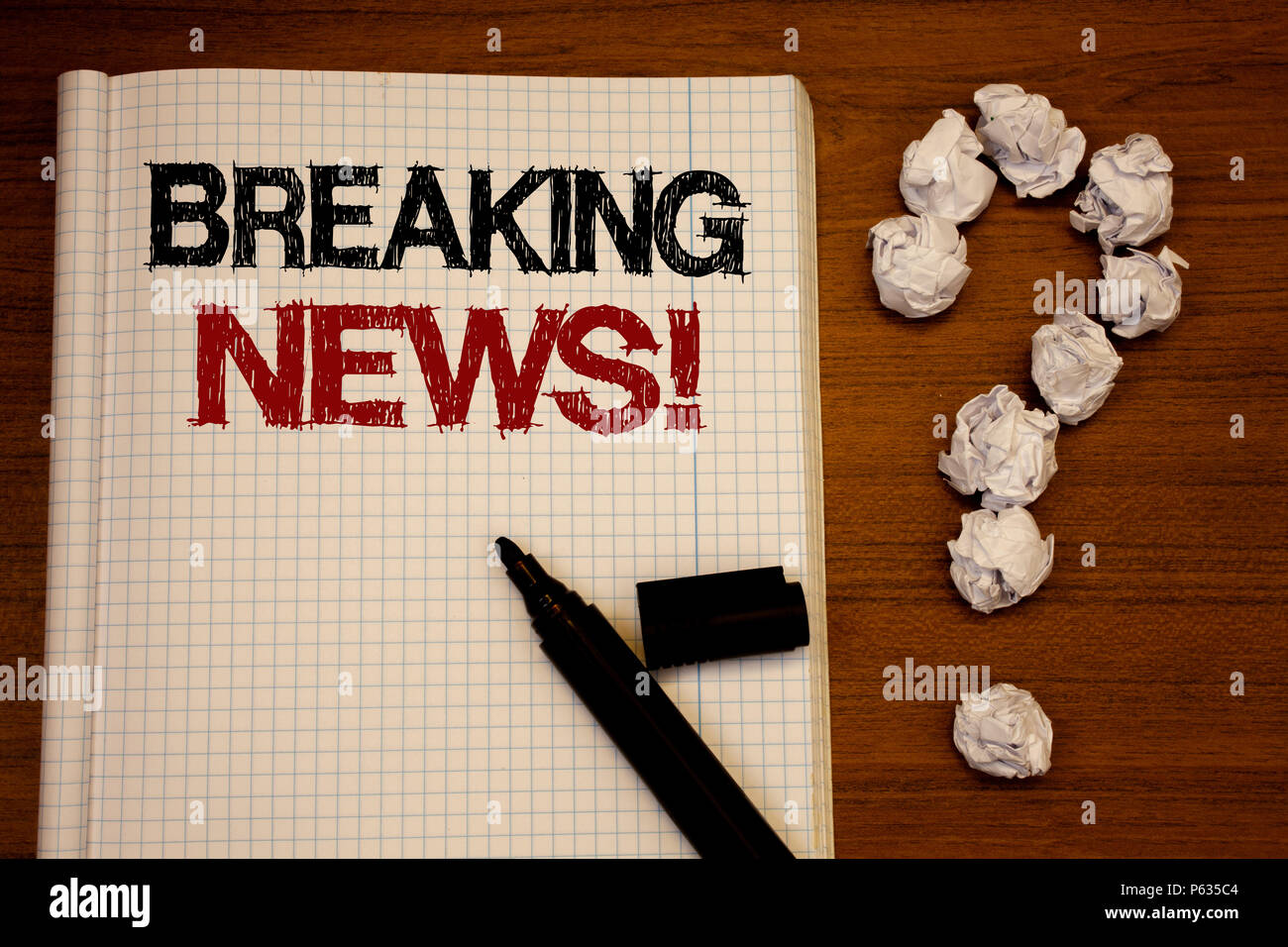 Handwriting text writing Breaking News Motivational Call. Concept ...
