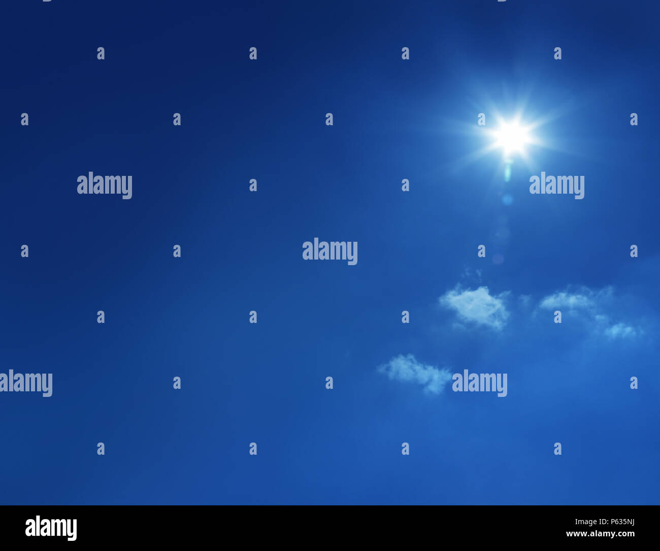 background image of blue sky and sunbeams Stock Photo - Alamy