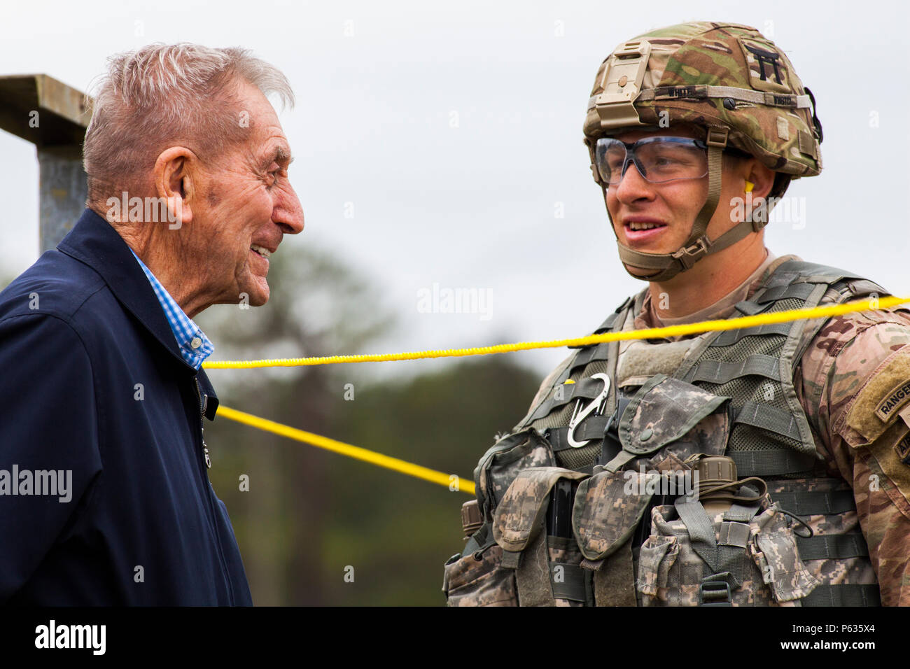 U.S. Army Ranger Capt. Michael White, from the 101st Airborne Division ...