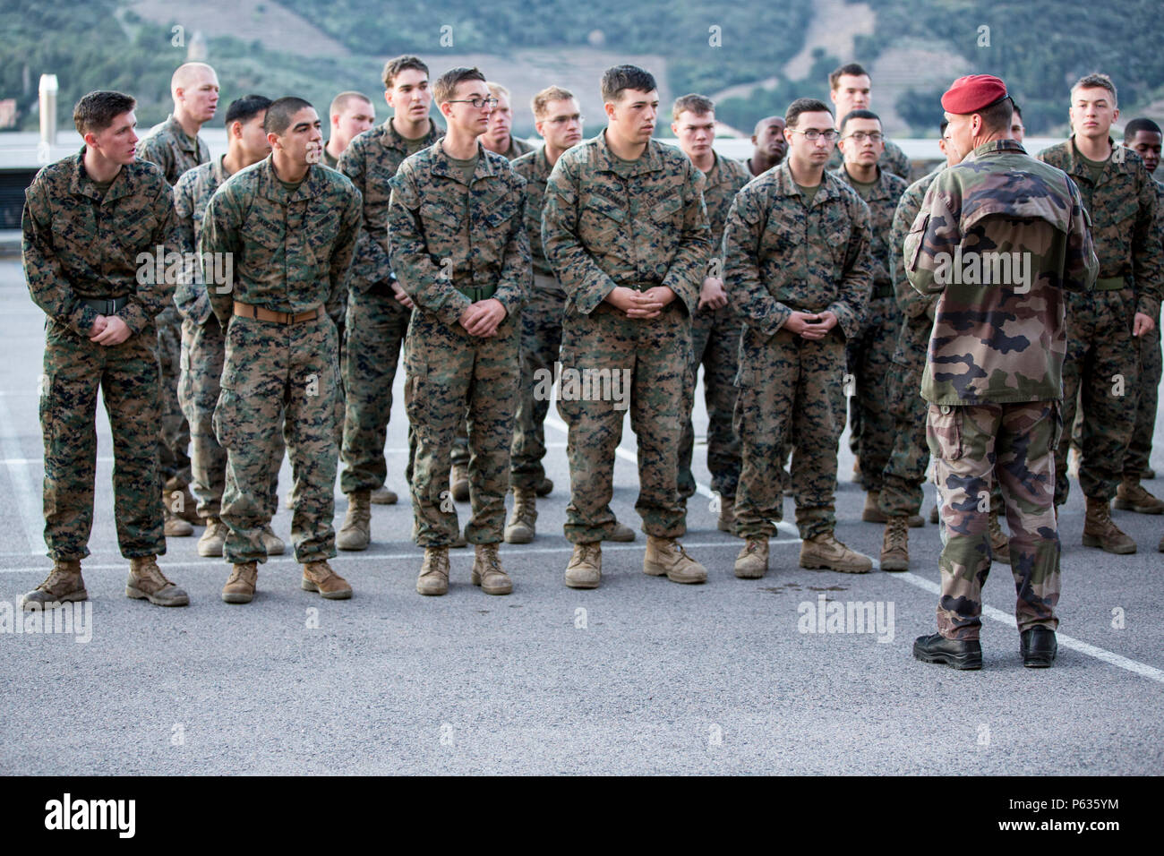 French Col. Jean-Philippe Rollet, commanding officer of 1st Commando ...