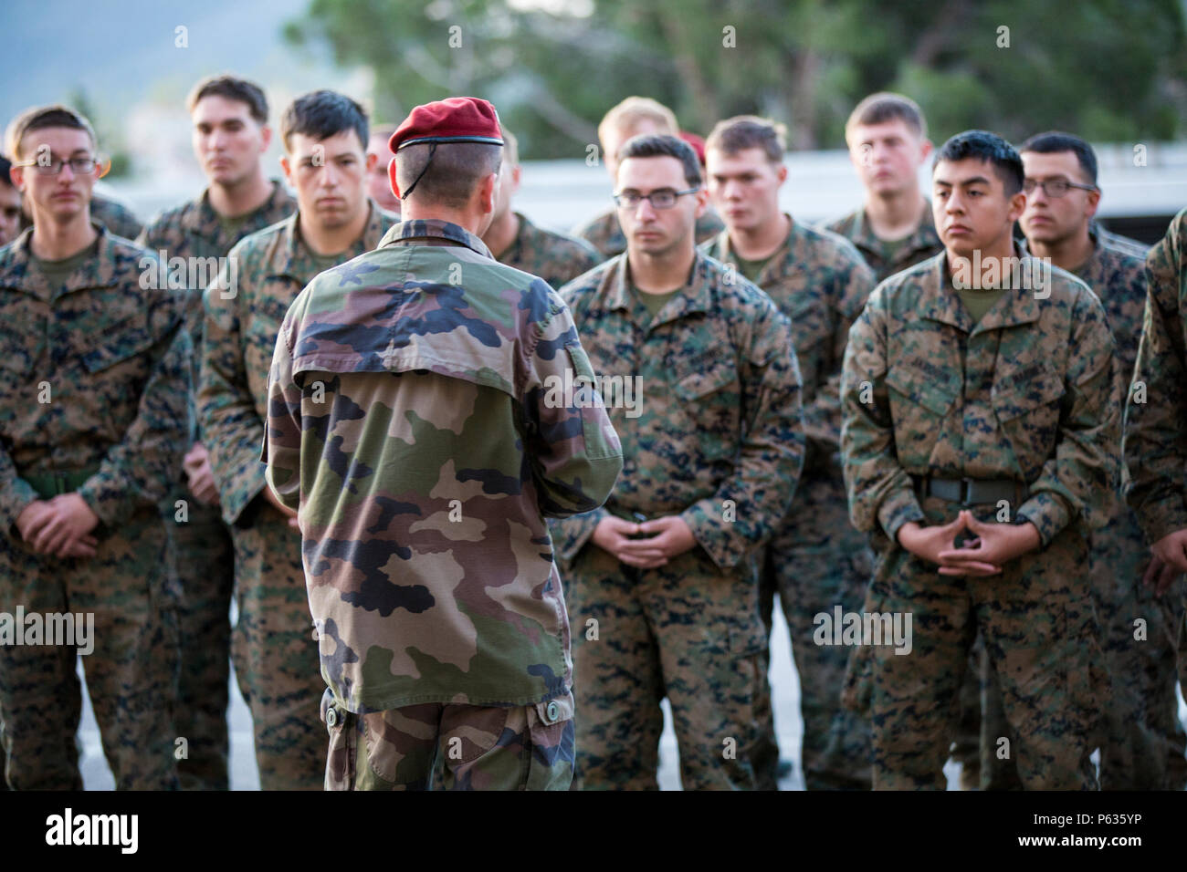 French Col. Jean-Philippe Rollet, commanding officer of 1st Commando ...