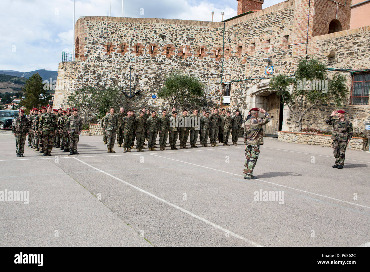 French Col. Jean-Philippe Rollet, commanding officer of 1st Commando ...