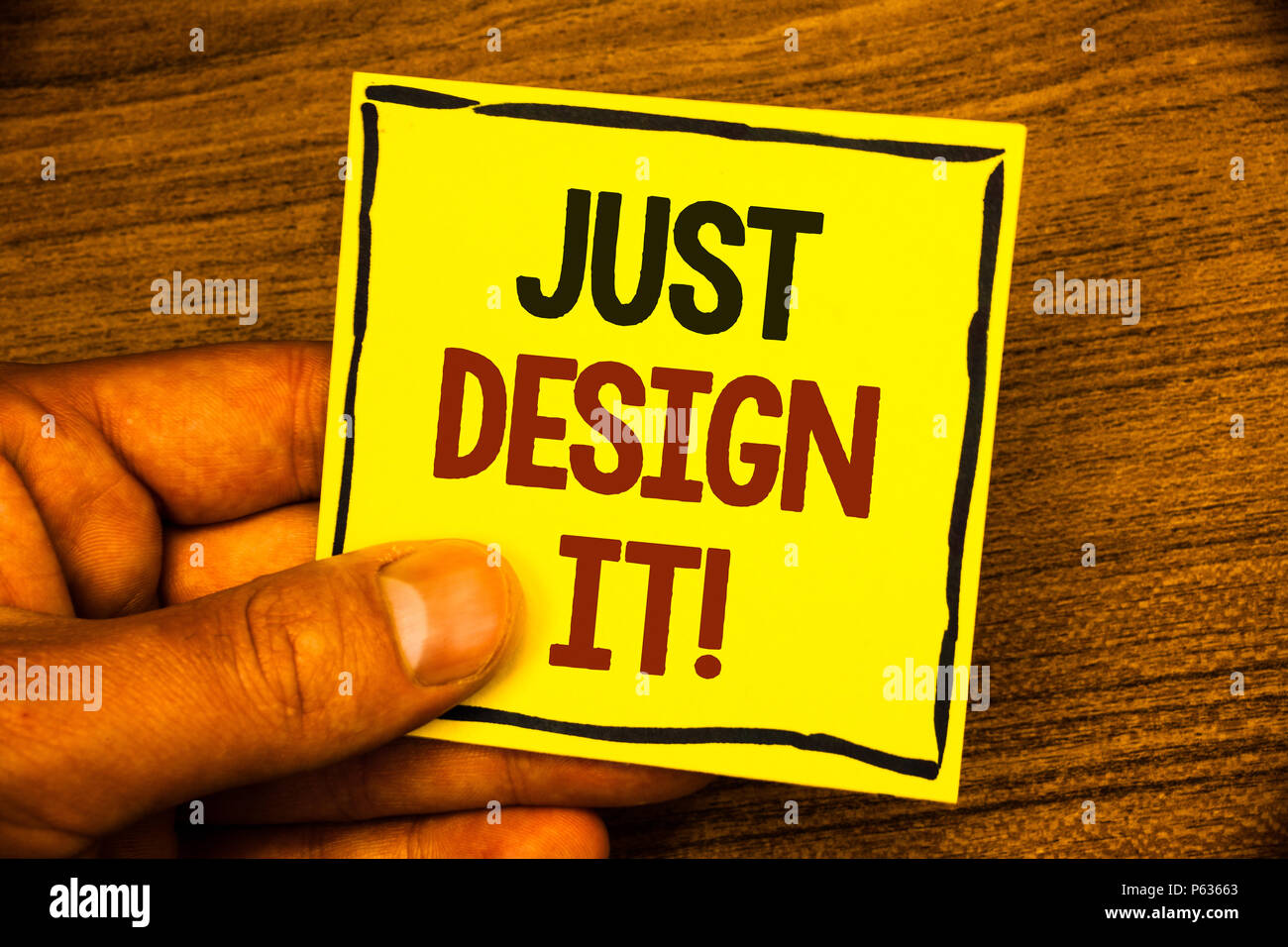 Word writing text Just Design It Motivational Call. Business concept ...