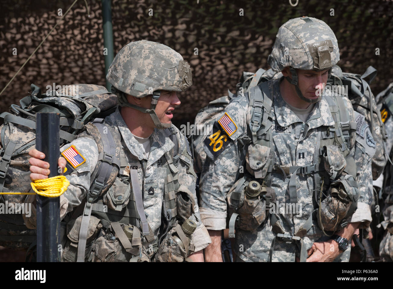 U.S. Army Capt. Bert Ferguson and Sgt. 1st Class Keith Batchelder ...