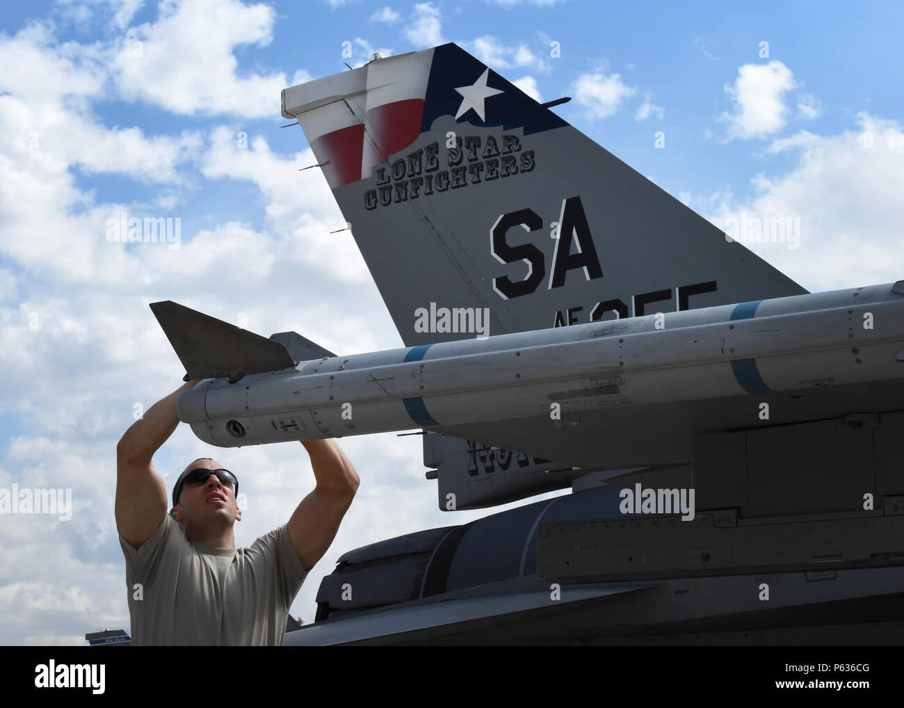 Tech. Sgt. Federico Barrios, an aircraft armament systems technician ...