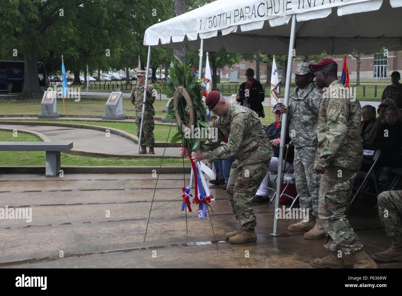 A group of soldiers from the 1/507th Parachute Infantry Division ...
