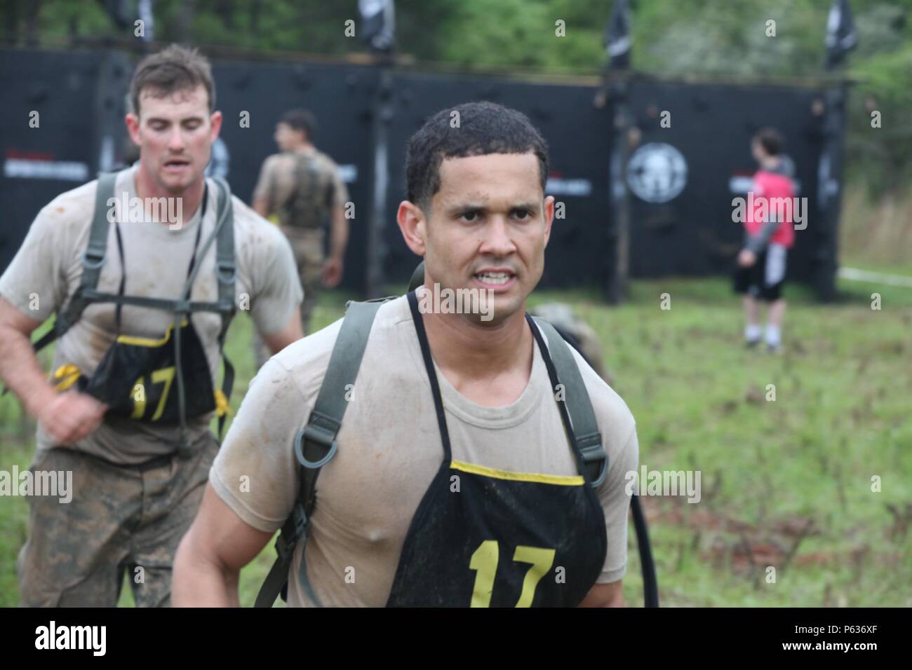 U.S. Army Rangers 1st Lt. Eric Seidel (right) and Staff Sgt. Carlos ...