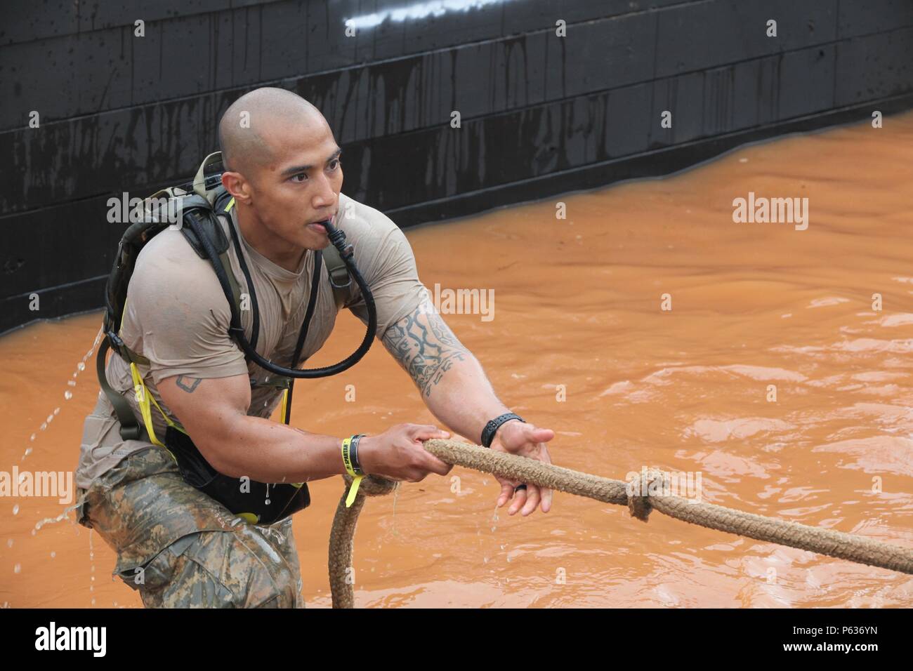 U.S. Army Ranger Sgt. 1st Class Eugene Mirador, assigned to the 75th ...