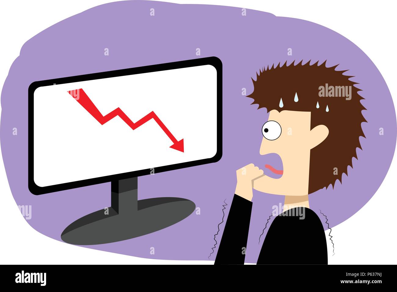 Lose investment Stock Vector Images - Alamy