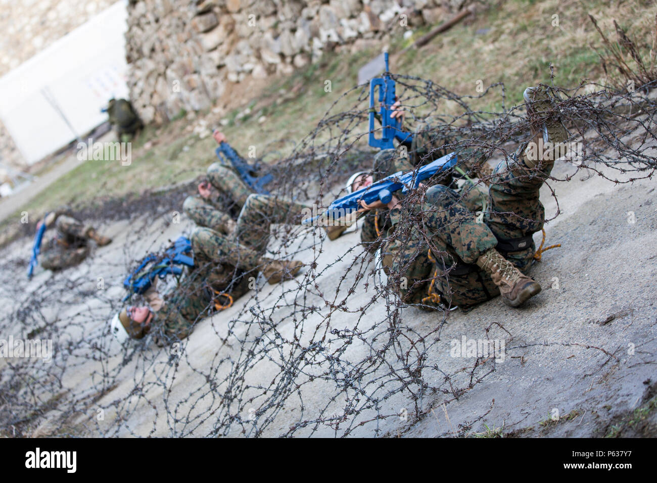 U.S. Marines with Bravo company, 1st Battalion, 8th Marine Regiment ...