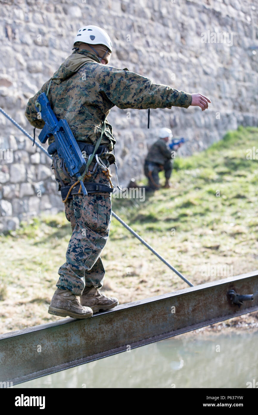 U.S. Marine Corps Lance Cpl. Robert J. Ordenana, automatic rifleman ...