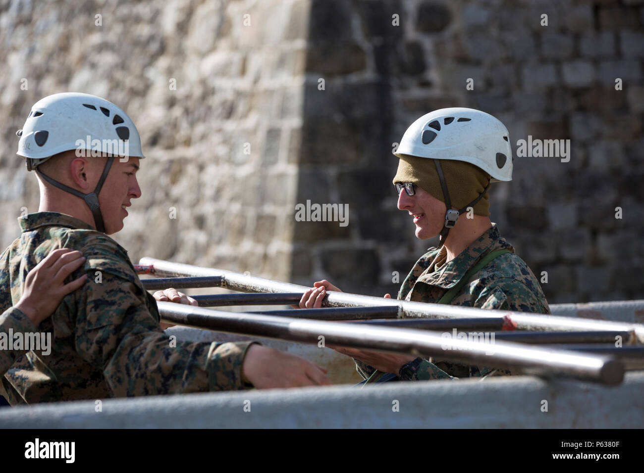 U.S. Marine Corps Lance Cpl. Paul R. Farb, (left), automatic rifleman ...