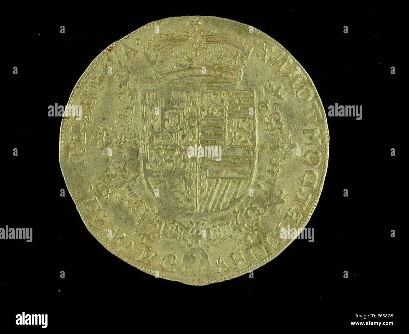 NUMISMATICA. MONEDA MODERNA. CUATRO DUCADOS DE ORO, DE ALBERTO E ISABEL ...