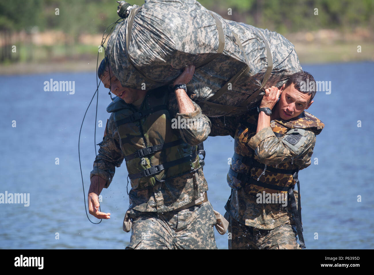 U.S. Army 1st Lt. Cody Chick and 2nd Lt. Zachary Hayes, assigned to the ...