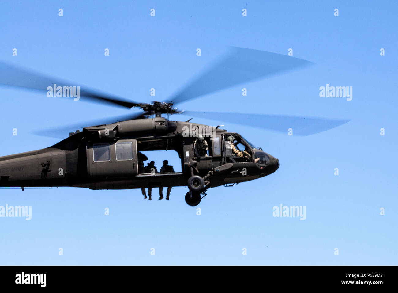 U.S. Army Rangers participate in helocast operations during the Best ...